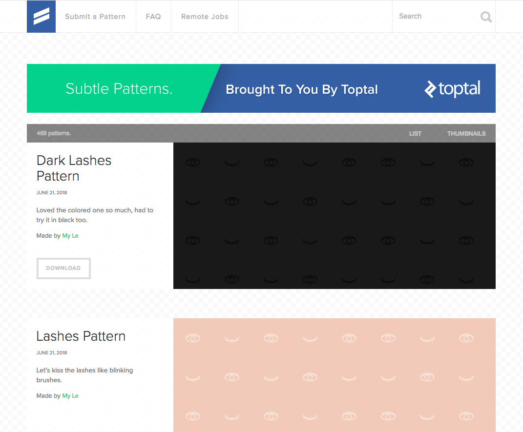 Subtlepatterns, fondos de gran calidad para nuestros diseños web – Pedro Puig - Diseñador ...